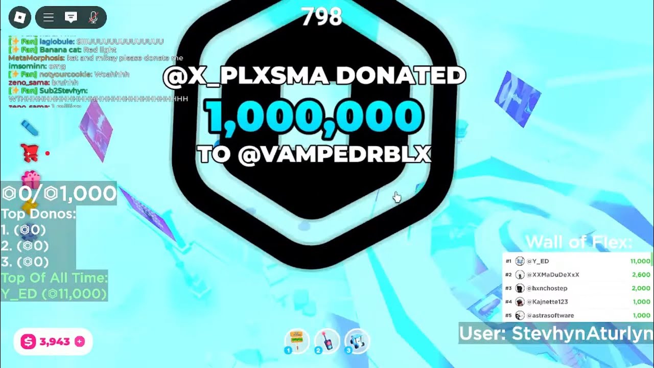 Plasma drops 1M to VampedRBLX! - YouTube