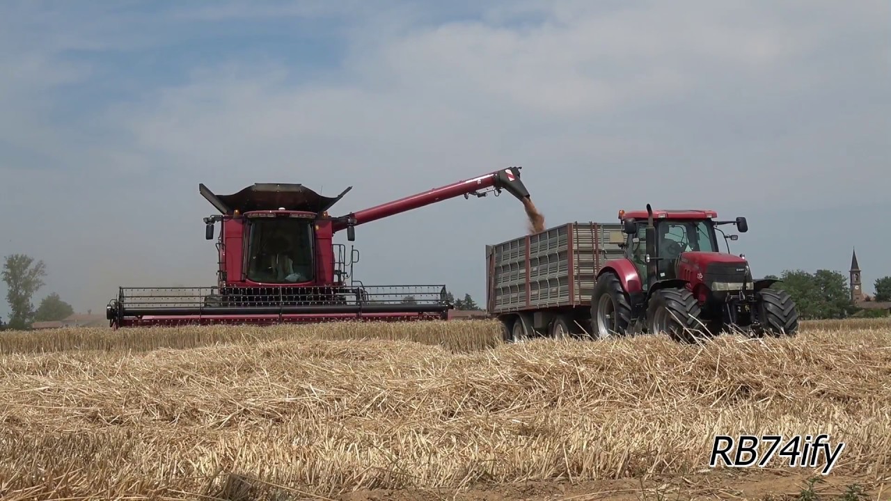 2017 WHEAT HARVEST - CASE IH 6140 Axial-Flow VariCut Header 3050-25 ...