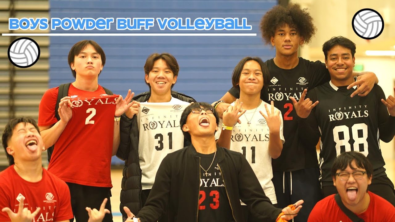 Boys Powder Buff Volleyball - YouTube