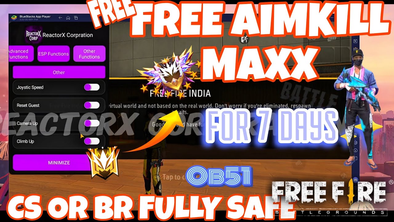 NEW PC AIMKILL MAX PANEL💻 FOR FREE FIRE | 100% ANTIBAN | FREE FIRE PC ...