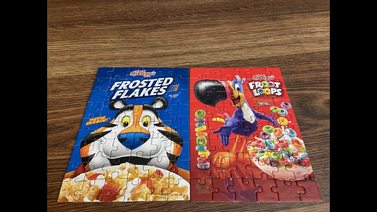 50 PIECE CEREAL PUZZLES - FROOT LOOPS AND FROSTED FLAKES!!! - YouTube