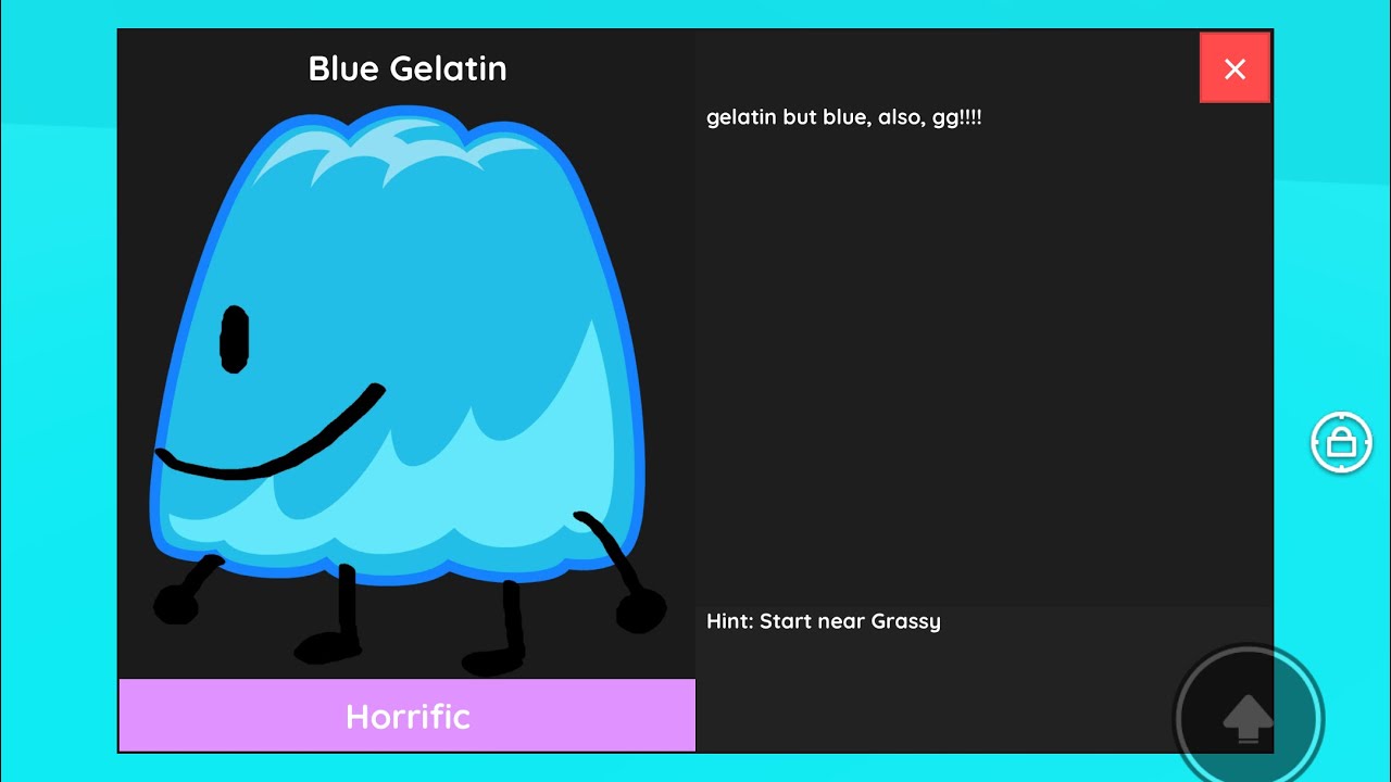 How to get blue gelatin in rover’s find the bfdi characters - YouTube