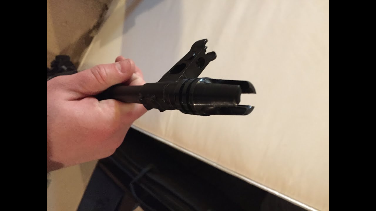 Saiga Barrel Shroud Removal and Threading Saiga Barrel - YouTube