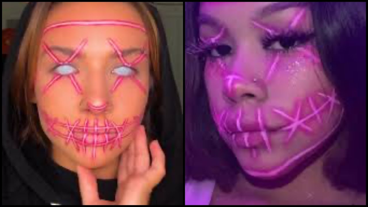 Purge Makeup Tiktok challenge Halloween Makeup Ideas~ Glam Queens ...