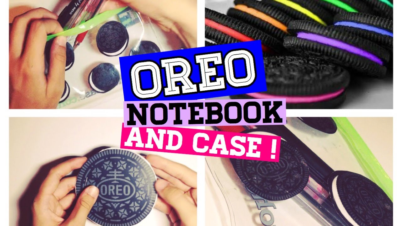 DIY OREO NOTEBOOK AND PENCIL CASE I Back to School - YouTube
