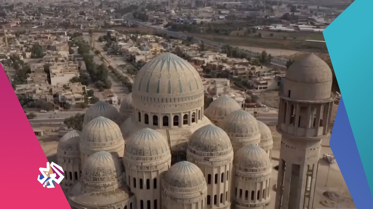 استئناف أعمال بناء جامع الموصل الكبير بعد 20 عاما من التوقف شبابيك