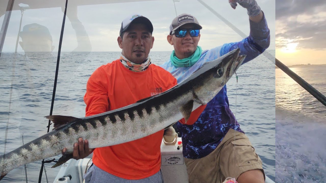increíble pesca en alta mar playa las tunas la unión - YouTube