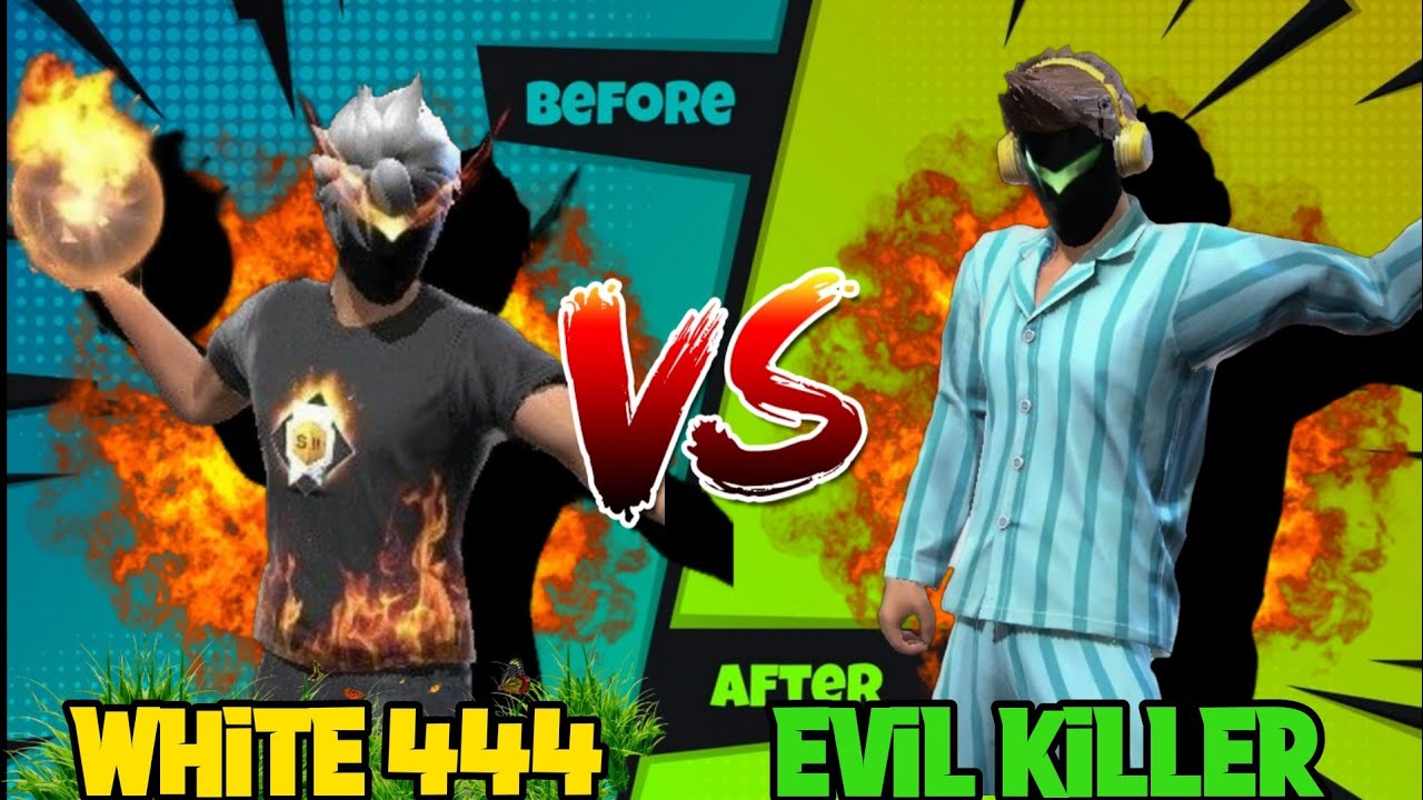 White 444 😱 Vs Evil Killer 😱 - YouTube