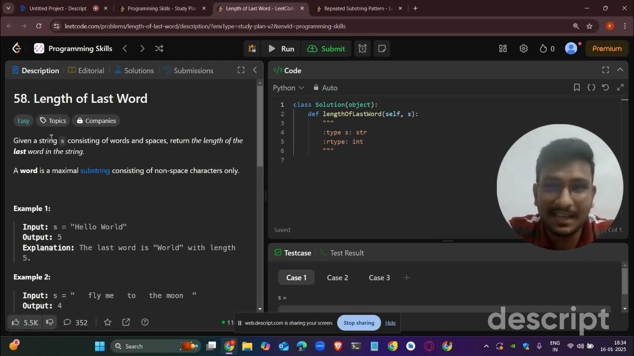 LeetCode day 06 of 100 days 100 videos challenge of python learning | complete python series day ...