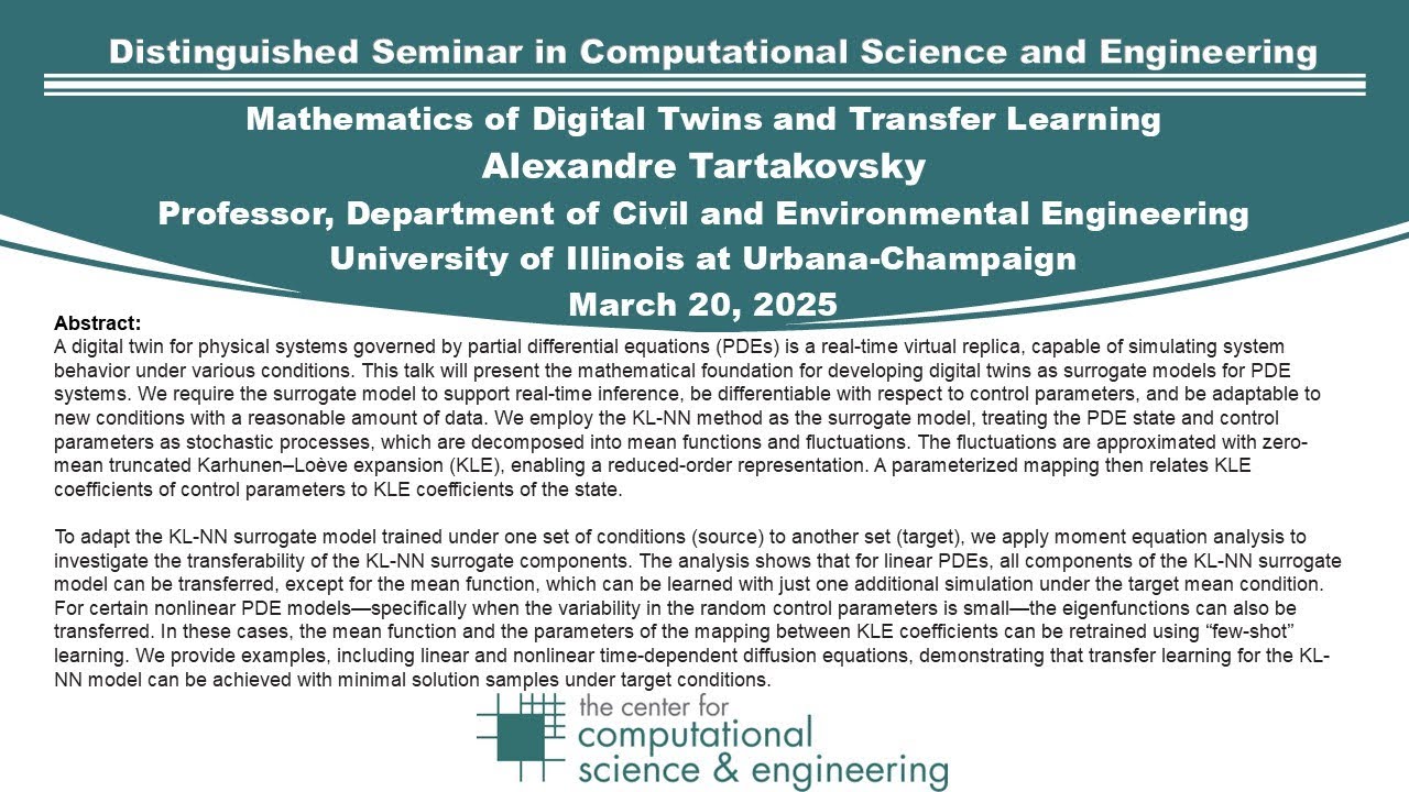 Distinguished Seminar in Computational Science and Engineering ...