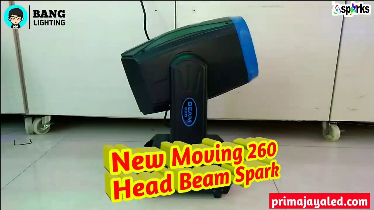New Moving 260 Head Beam Spark - Prima Jaya LED - YouTube