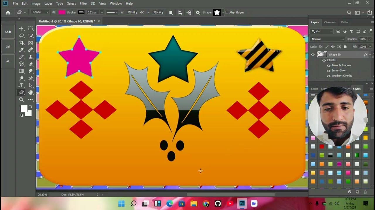 How to create complex shapes in Photoshop? - YouTube
