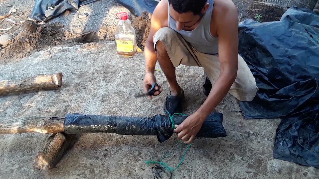 como proteger un horcon de madera de el agua y de la polia - YouTube