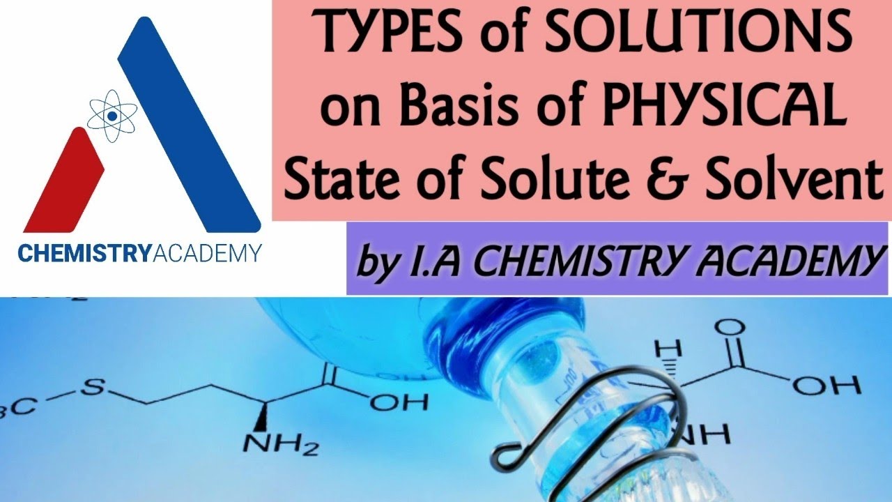 Types of Solutions on basis of Physical State of Solute and Solvent ...