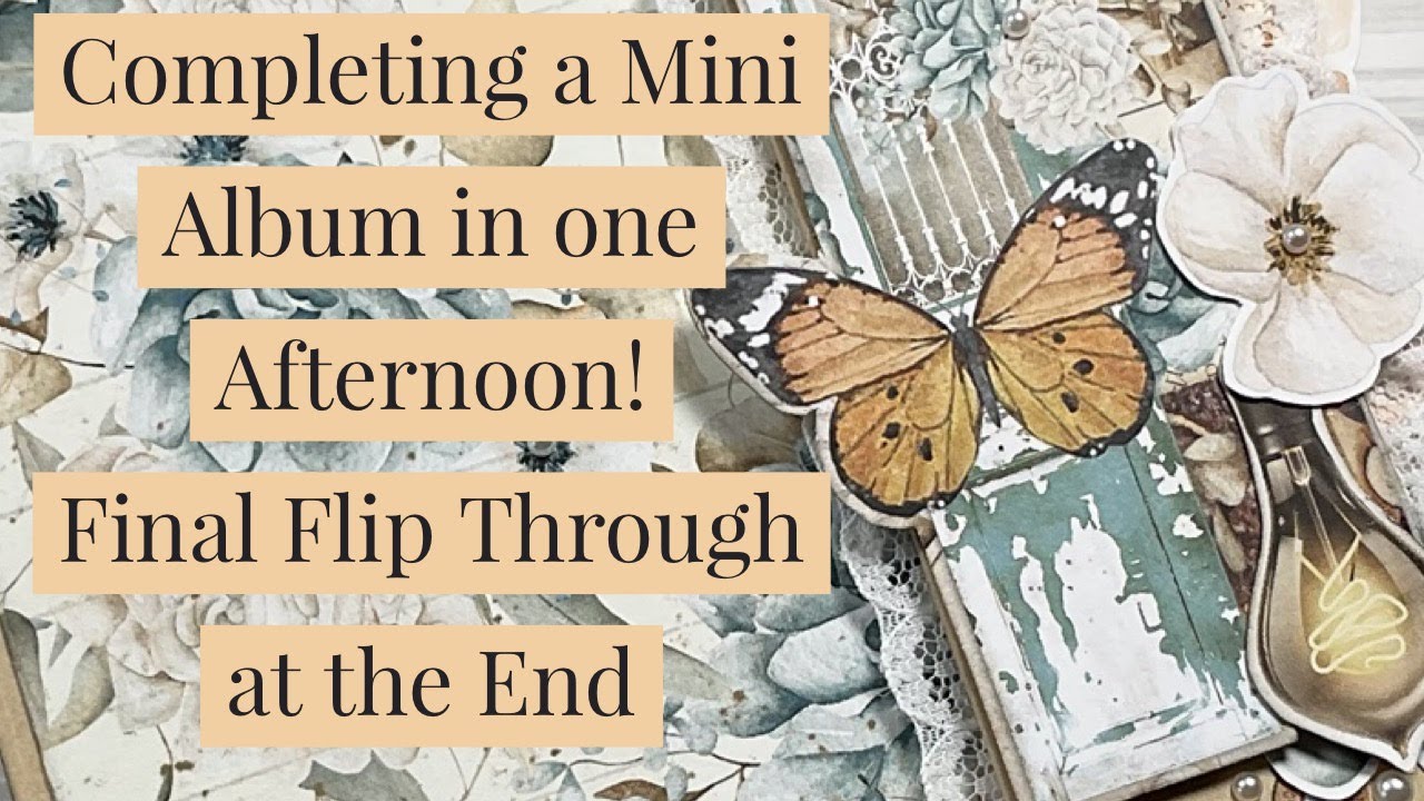 How to Decorate A Memory Folio by Prima and Flip Through Using Mintay ...