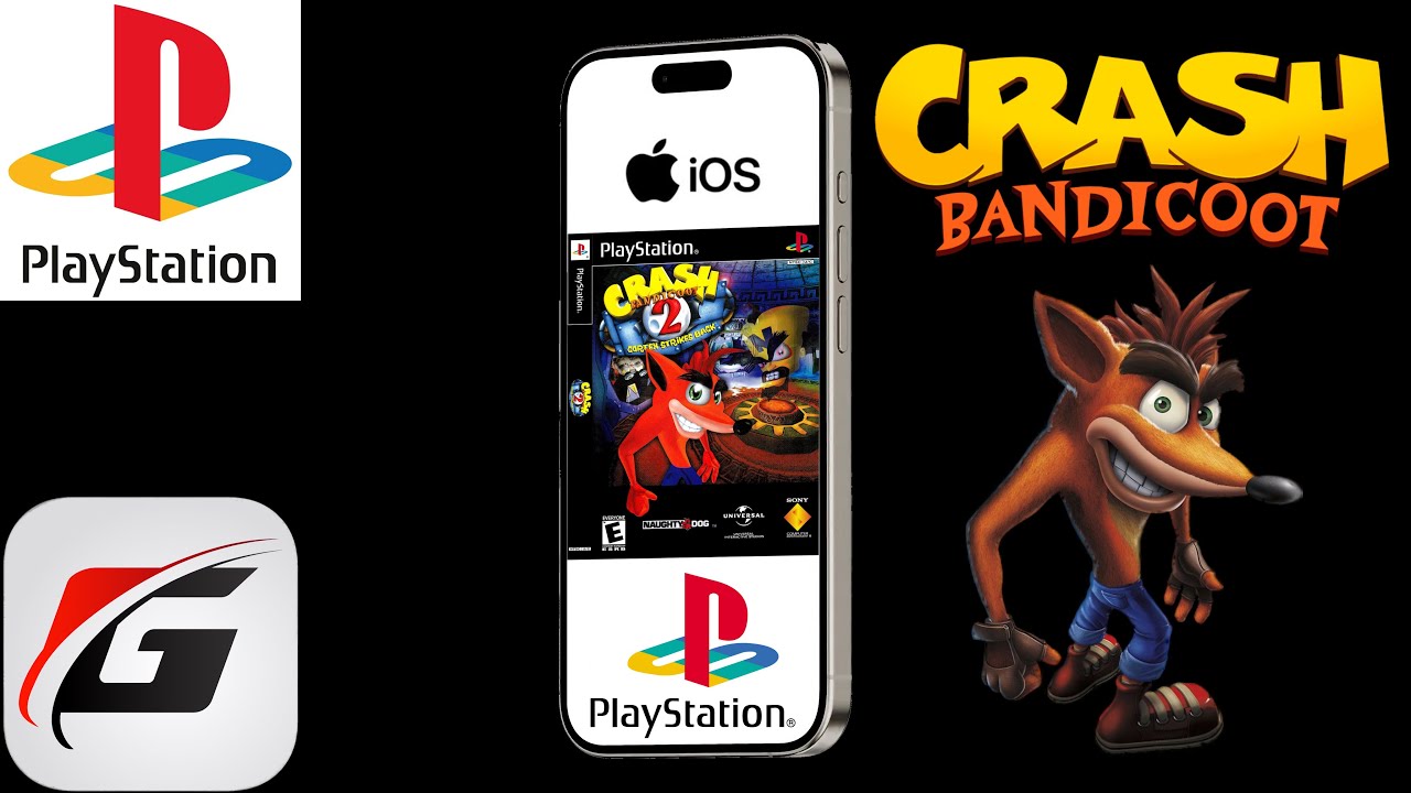 PlayStation Emulator - 4K iOS iPhone Pro Max - Crash Bandicoot - Gamma ...