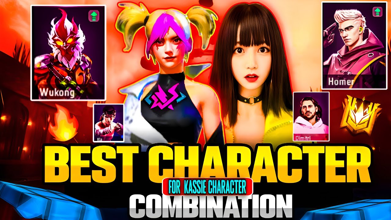 😍 KASSIE Character Combination| Best Character Combination For Cs Rank ...
