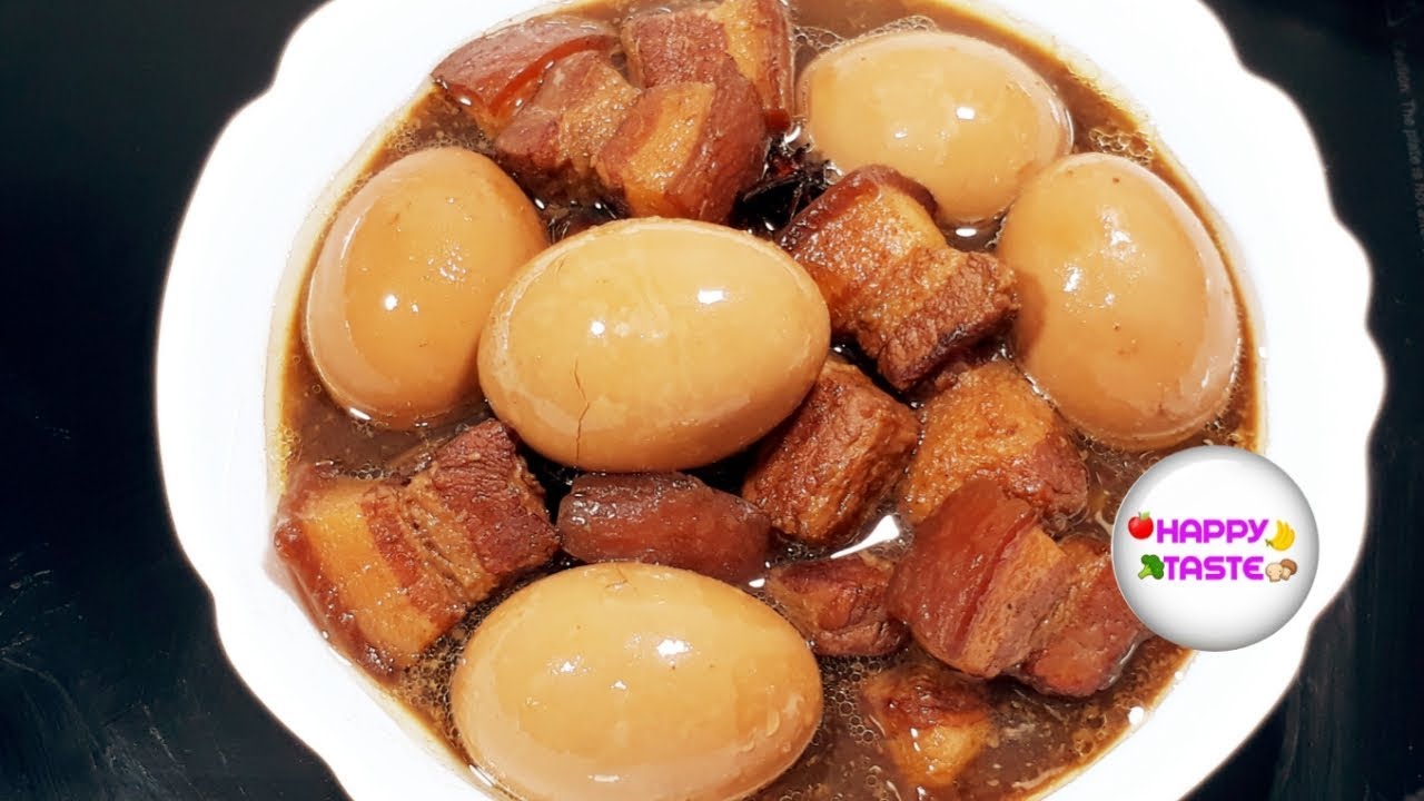 ไข่พะโล้หมูสามชั้นสูตรโบราณไม่ใส่ผงพะโล้และซีอิ้วดำ Kai Palo Thai ...