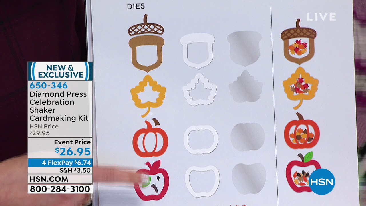 Diamond Press Celebration Shaker Cardmaking Kit - YouTube