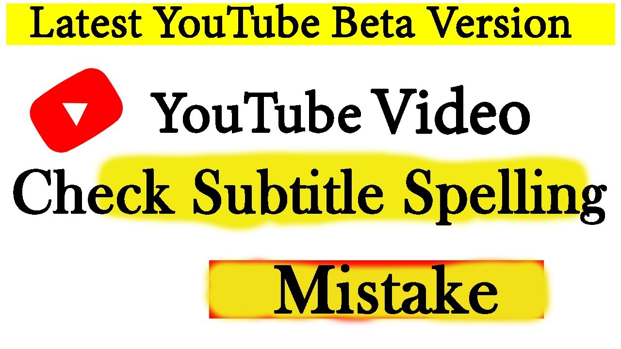 How To Correct Spelling Mistake After Publish Subtitle 2020 YouTube how-to-correct-spelling-mistake-after-publish-subtitle-2020-youtube