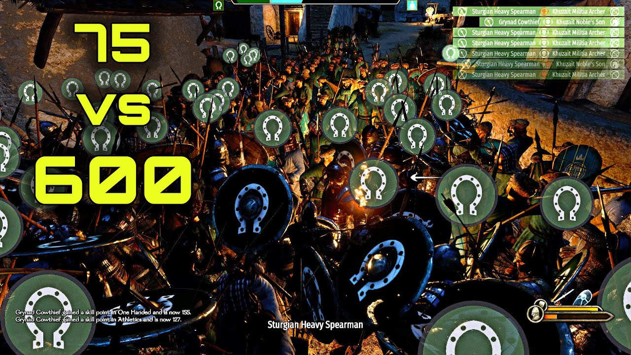 Conquest a Kuzait City With 75 Vikings Army - Shield Wall Tactic ...