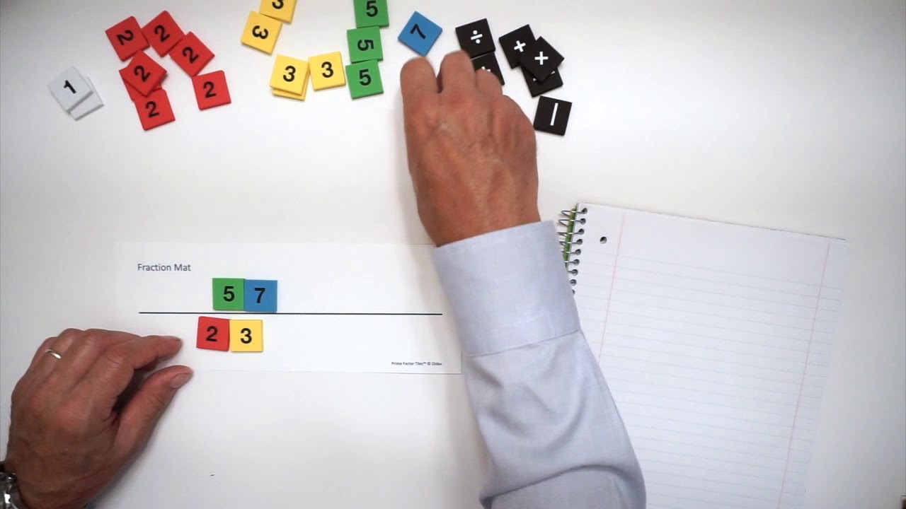 Simplifying Fractions with Prime Factor Tiles - YouTube