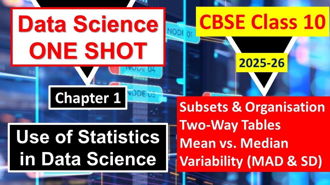 Use of Statistics in Data Science | CBSE Grade 10 Chapter 1 | One Shot ...