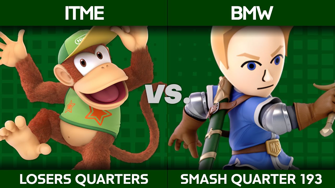 Smash Quarter 193 - iTMe (Diddy Kong) v BmW (Mii Sword): Losers ...
