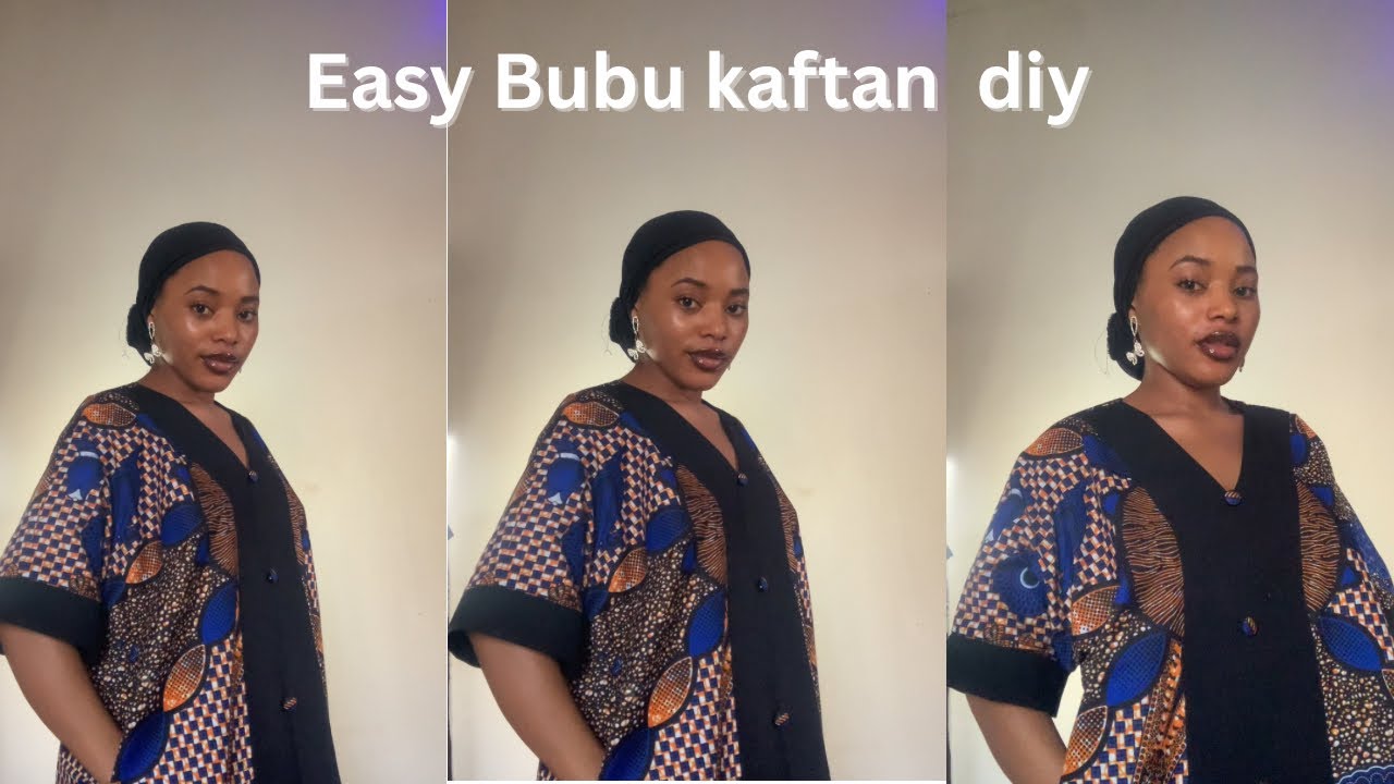 v neck kaftan cutting and stitching | Beginners |Easy Bubu gown ...