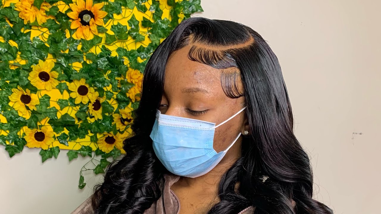 DIY Closure Sew-In . Bald Cap Method . - YouTube