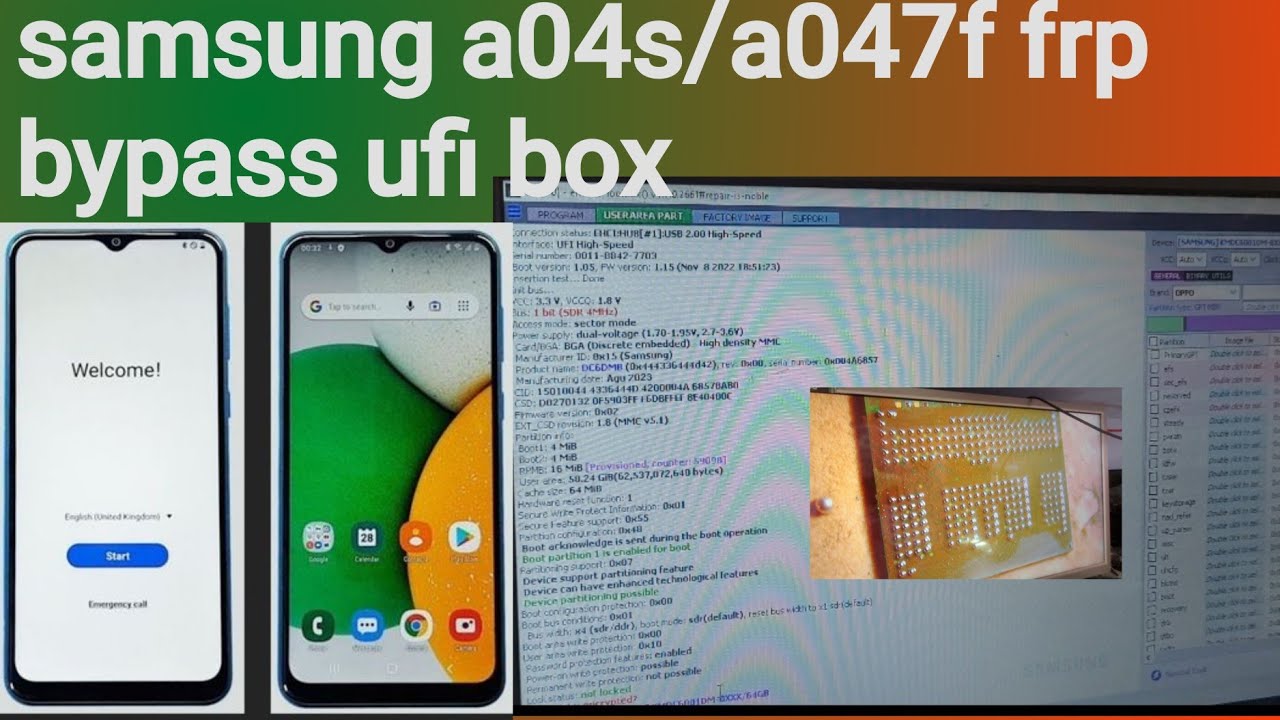 samsung a04s/a047f frp ufi box#mobilerepair #smartphone - YouTube
