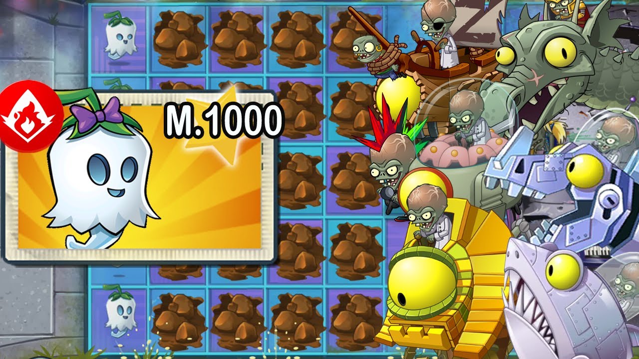 Plants vs Zombies 2 - Chile Fantasma Nivel 1000 vs Todos los Zombot ...