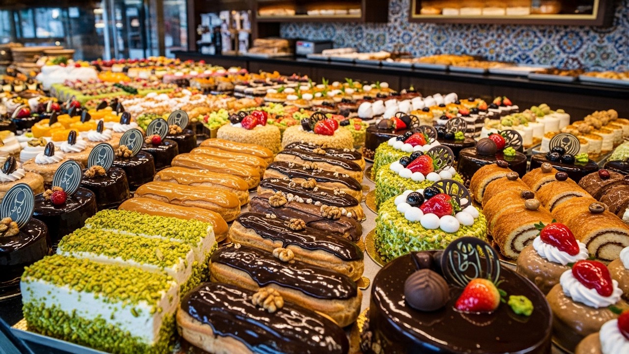 Awesome! Turkish Pastry & Cake Making! Decoration, Process and Secrets ...