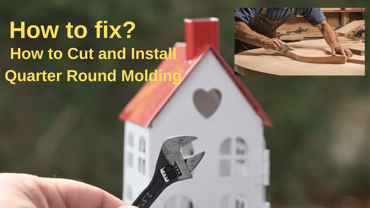 How to Cut and Install Quarter Round Molding - YouTube
