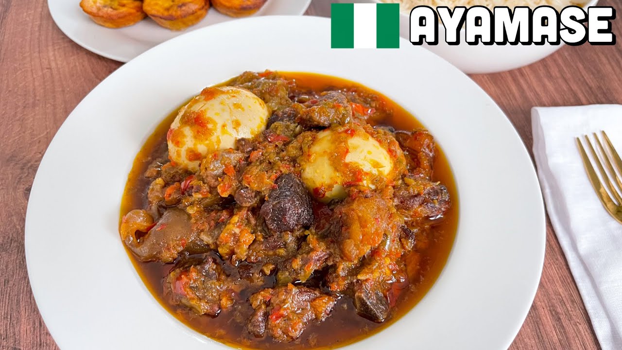 AYAMASE STEW || HOW TO COOK AYAMASE STEW || OFADA STEW || BEE'SKITCHEN ...