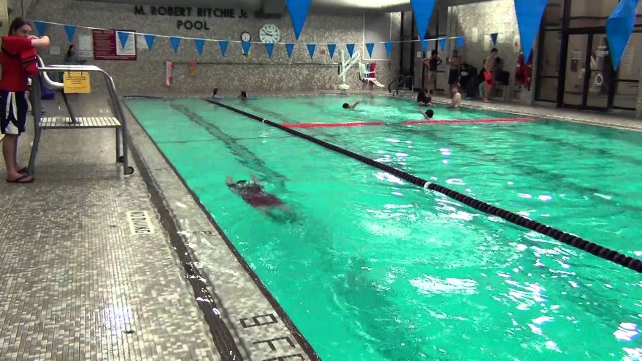 Luke swims at YMCA pool [2015.03.07 - #5] - YouTube