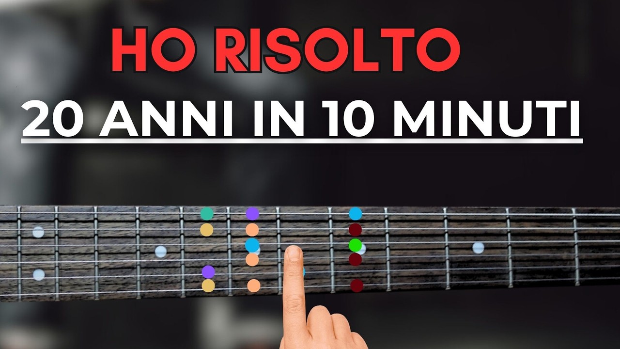 Il modo piu SEMPLICE per imparare le note sul MANICO della CHITARRA ...