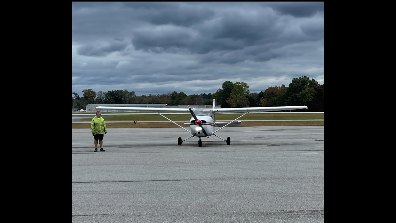 Cessna 172 in-plane take off for son's first plane ride. - YouTube