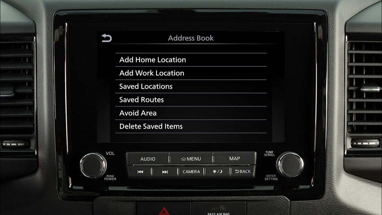 2024 Nissan Frontier - Navigation Settings (if so equipped) - YouTube