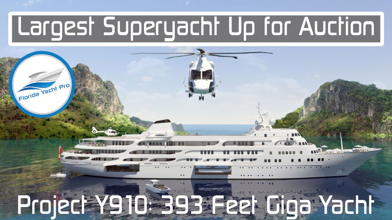 383-Foot Giga Yacht Up for Auction: The Largest Superyacht to ever hit ...