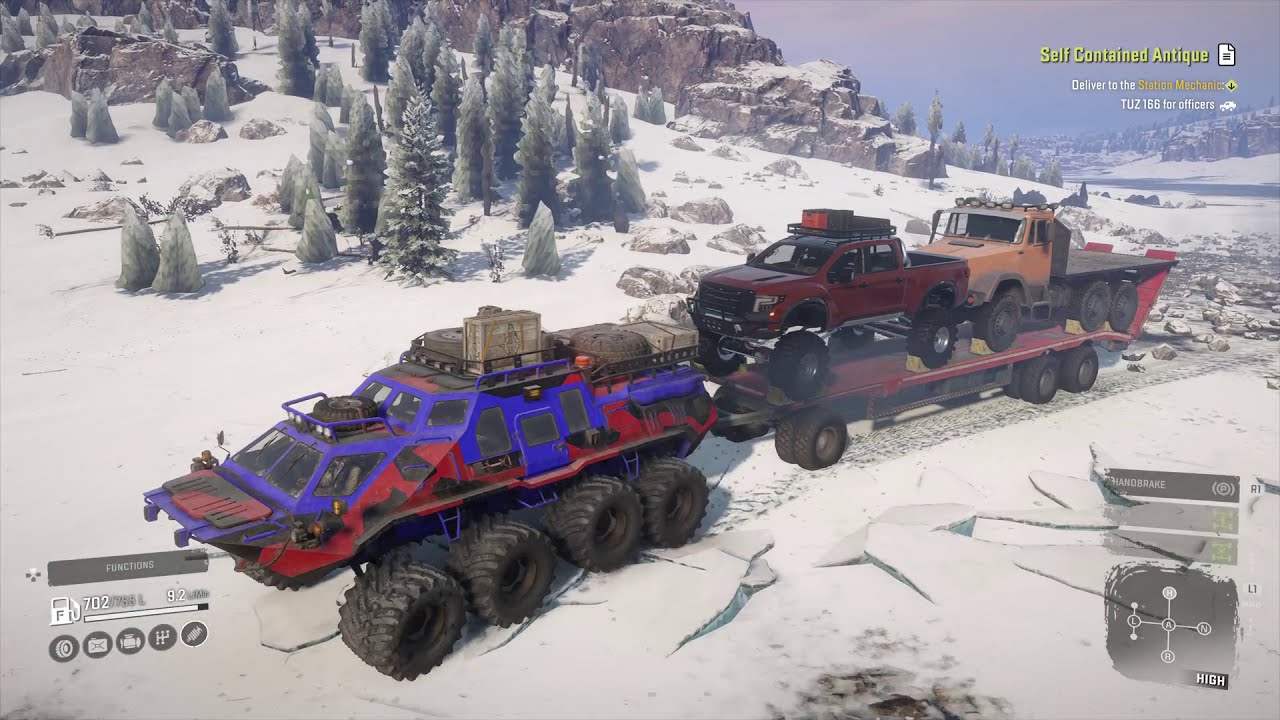 Console Mods | JBE TUZ 420 - Hauling Two Trucks to Imandra | SnowRunner ...