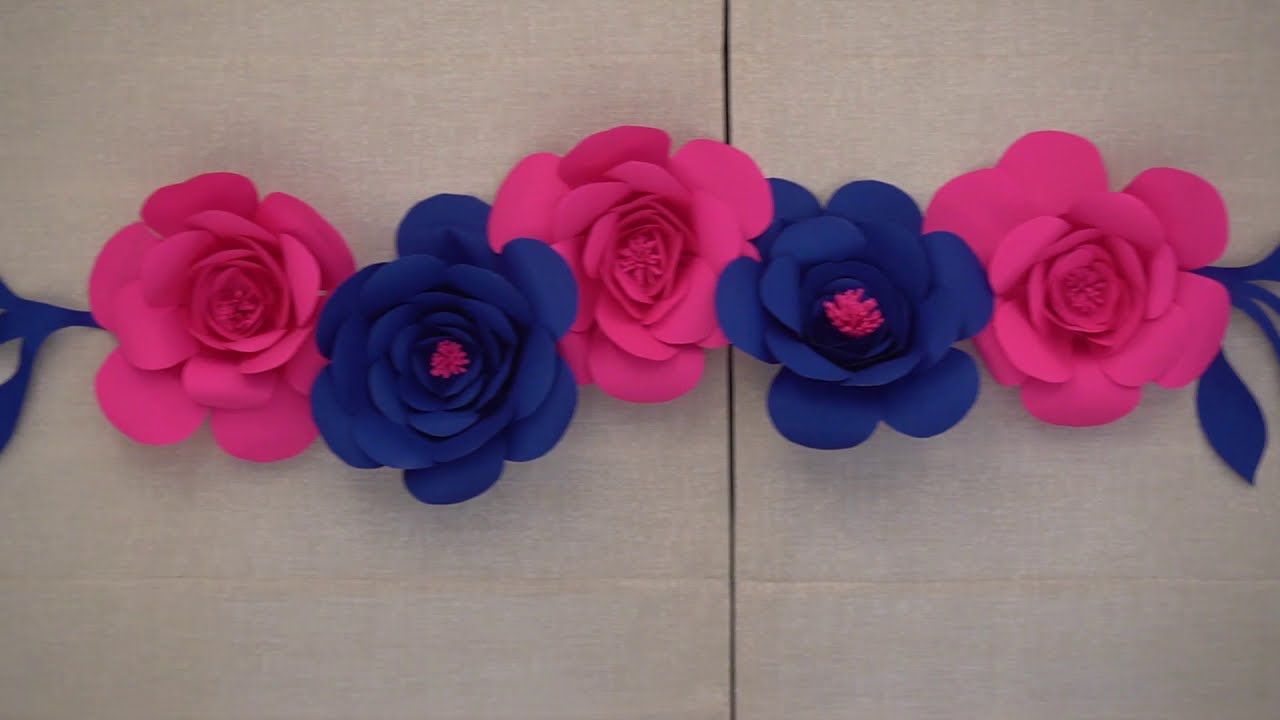 Stage Decoration With Paper Flowers