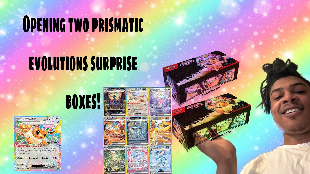 Opening (2x) Prismatic evolution surprise boxes! - YouTube