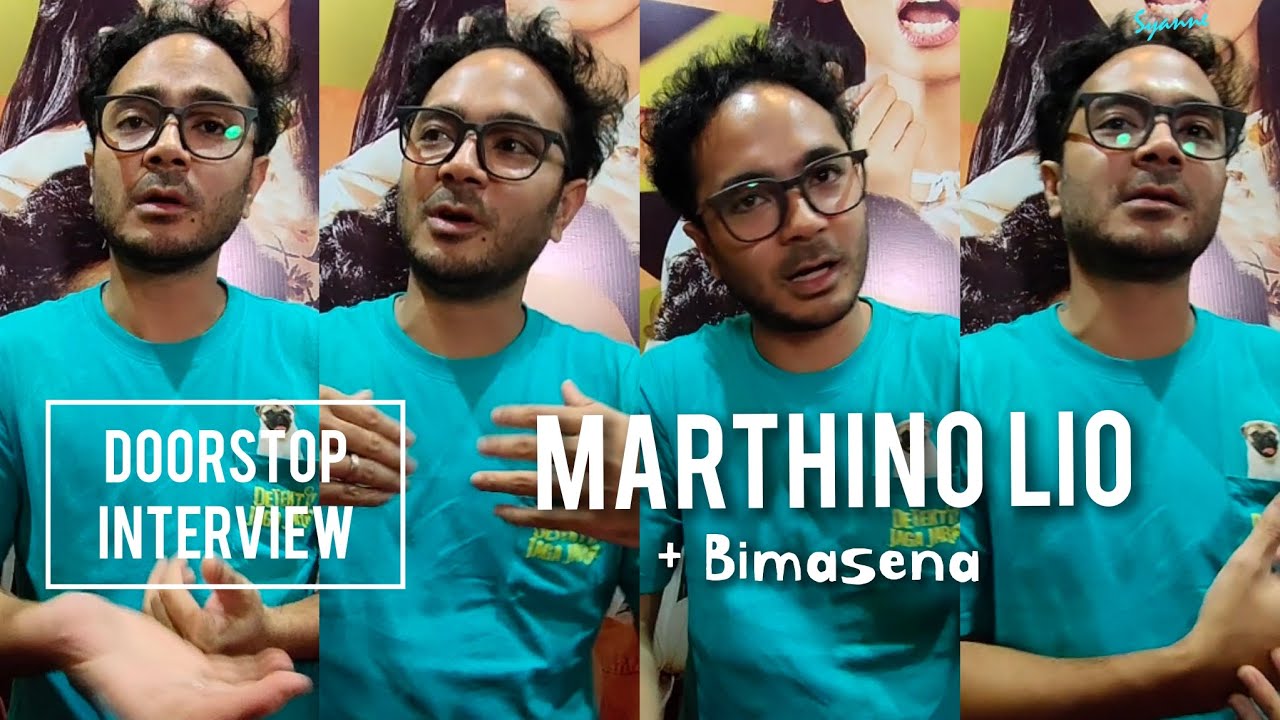 Marthino Lio doorstop interview film detektif jaga jarak - YouTube
