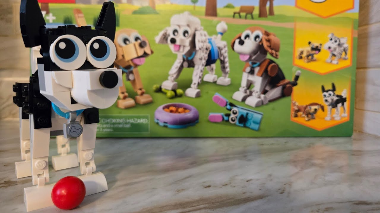 Lego Creator 3 in 1 Adorable Dogs 31137 Build Husky - YouTube