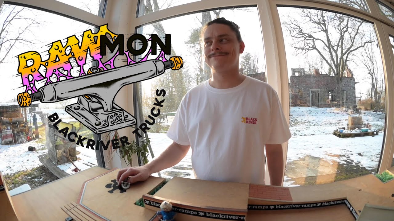 RAWmon Pro Fingerboard Trucks - Ramon Angelow at Blackriver HQ - YouTube