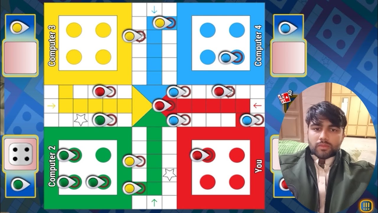 ludo king 4 players Mobile GamePlay | ludo king offline Game #25 - YouTube