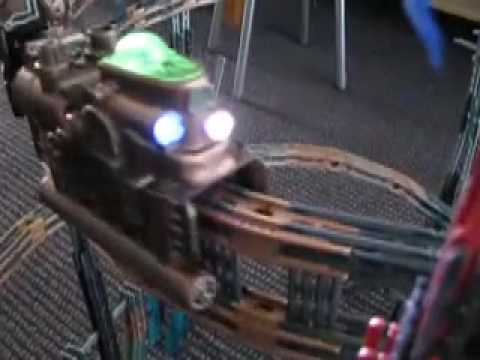 Steam-punk Monorail City by Uberstix - YouTube