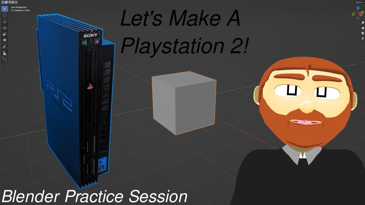 [Blender Practice] Let's Model a Playstation 2 - YouTube