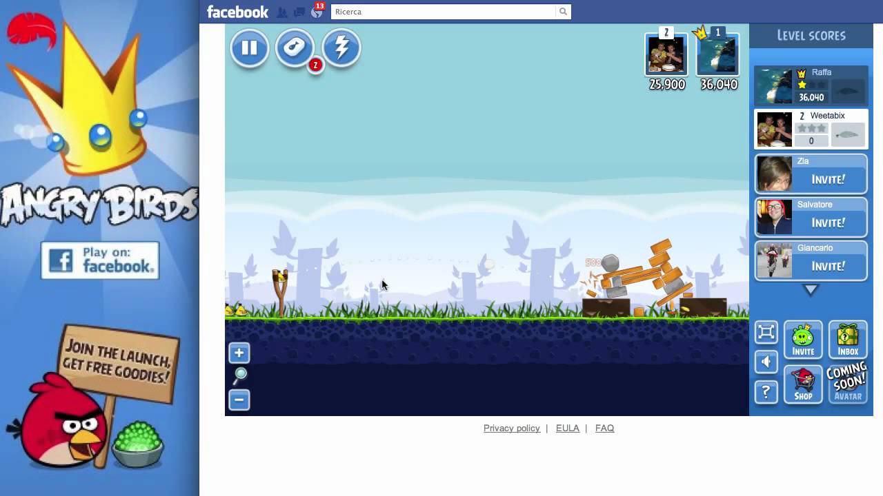 Angry Birds facebook level 1-20 Poached Eggs Walkthrough 3 stars ...